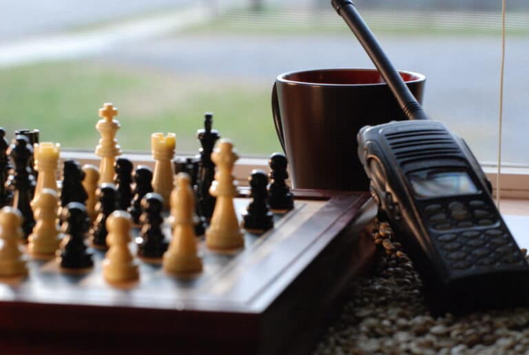 Coffee chess: Perfect combination for 2 players