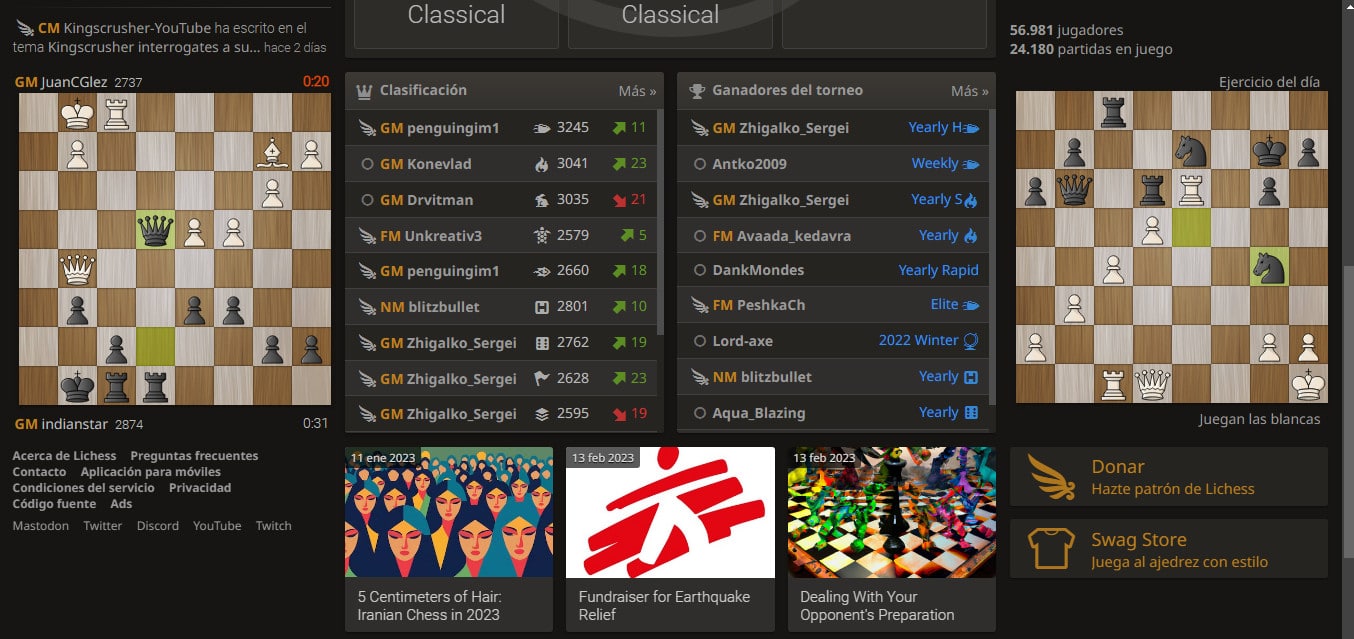 Lichess free online chess: Exclusive and top #1 site free for chess.