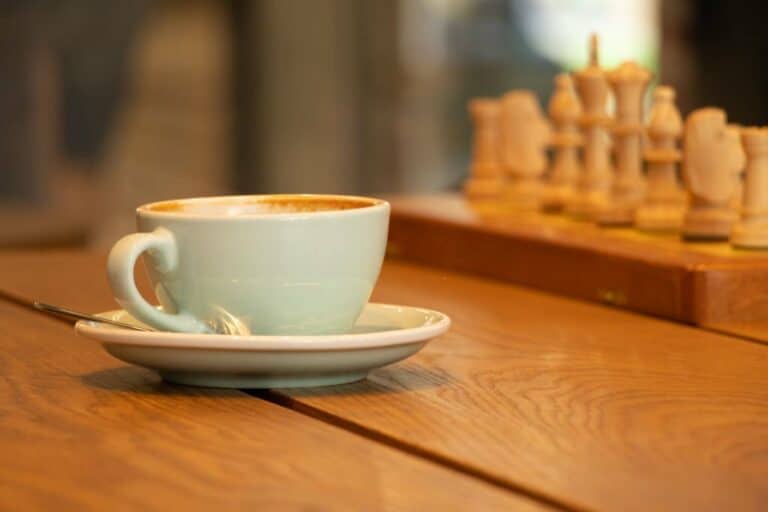 Coffee chess: Perfect combination for 2 players
